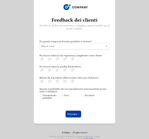 Modelli di Moduli Feedback & Sondaggi | Mailpro™