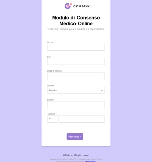 Modelli di Moduli per Consenso, Medico & Liberatorie | Mailpro™