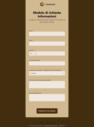 Modelli di Moduli per Richiesta di Informazioni | Mailpro™
